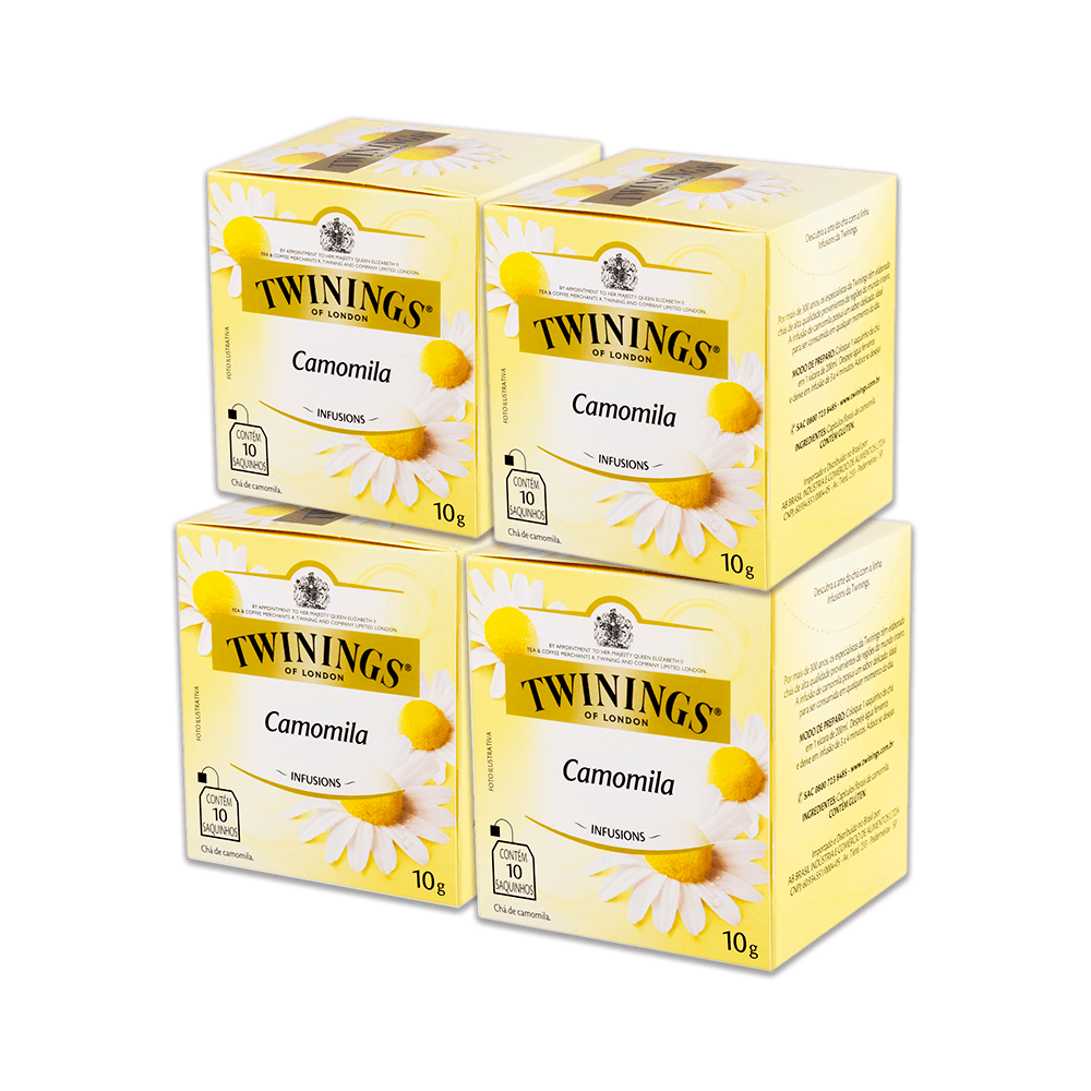 Kit Chá Twinings Camomila 10g - 4 unidades